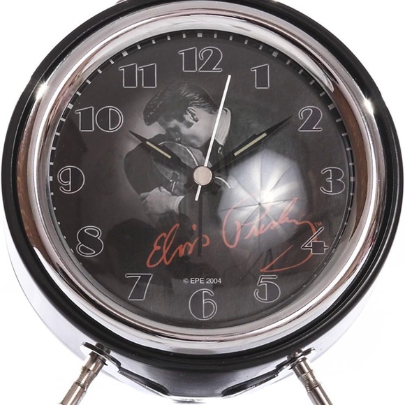 EPE Elvis Presley Enterprises | Accents | Retro Elvis Alarm Clock ...